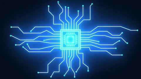 Digital Circuit Board Animation, circuit... | Stock Video | Pond5