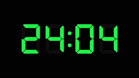 Digital clock 30 seconds countdown timer... | Stock Video | Pond5