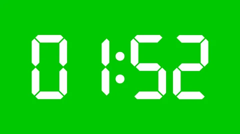 Digital clock of 60 seconds, regular hun... | Stock Video | Pond5