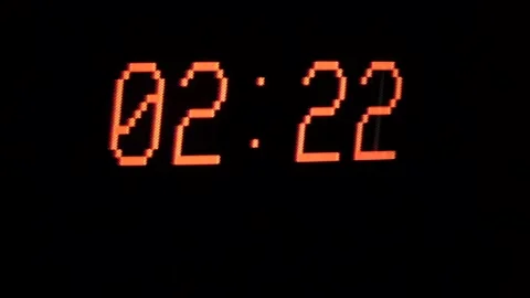 Digital Clock Authentic LCD CRT Screen C... | Stock Video | Pond5