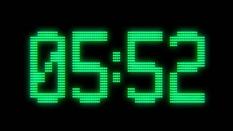 Digital clock countdown | Stock Video | Pond5