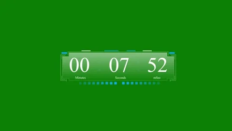 Green Screen Timer Stock Footage ~ Royalty Free Stock Videos | Pond5