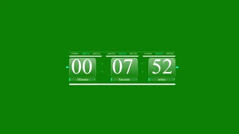 Green Screen Timer Stock Footage ~ Royalty Free Stock Videos | Pond5
