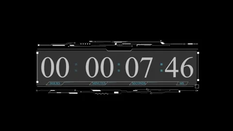 Digital Clock Countdown Timer with LCD D... | Stock Video | Pond5
