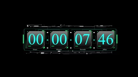 Digital Clock Countdown Timer with LCD D... | Stock Video | Pond5
