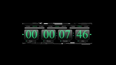 Digital Clock Countdown Timer with LCD D... | Stock Video | Pond5