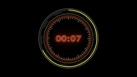 Digital Clock Countdown Timer pack with ... | Stock Video | Pond5