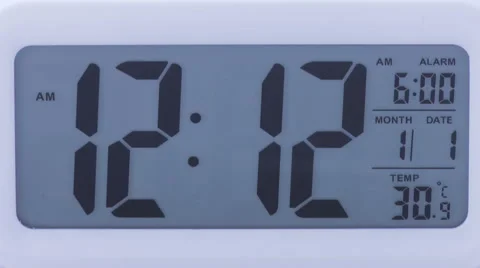 Digital clock time lapse | Stock Video | Pond5