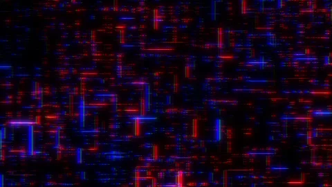 Digital computer screen with neon lines ... | Stock Video | Pond5