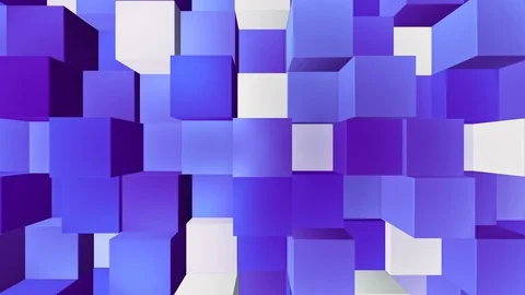Digital cube abstract background loop | Stock Video | Pond5