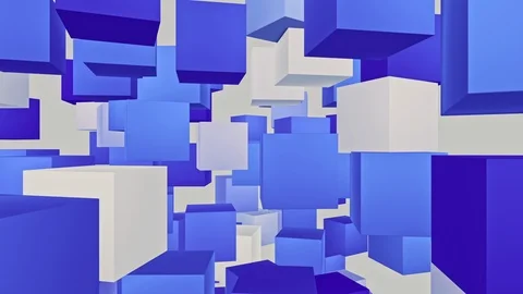 Digital cube rotation abstract backgroun... | Stock Video | Pond5