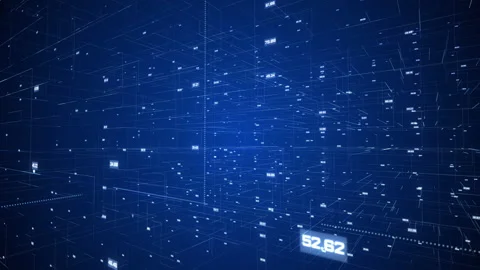 Digital cyberspace abstract animation ba... | Stock Video | Pond5