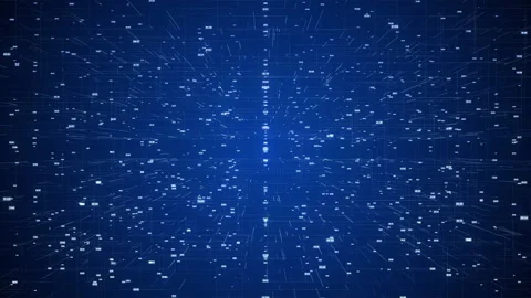Digital cyberspace abstract animation ba... | Stock Video | Pond5