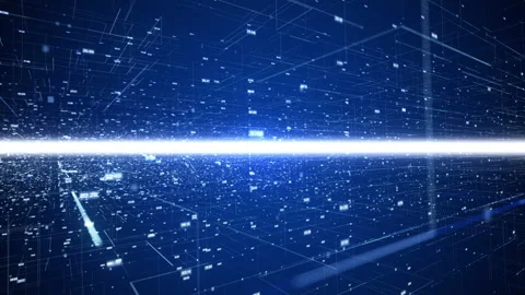 Digital cyberspace abstract animation ba... | Stock Video | Pond5