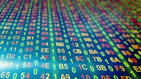 digital data columns loopable background | Stock Video | Pond5
