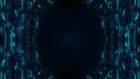 Digital Data moving on Circuit Board and... | Stock Video | Pond5