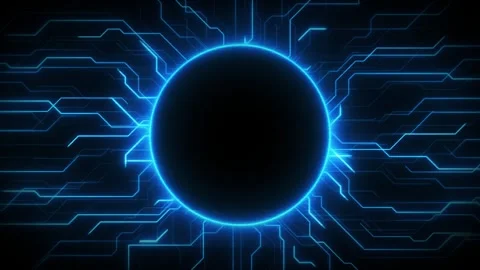 Digital Data moving on Circuit Board and... | Stock Video | Pond5