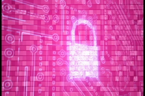 Digital data pink network. Global techno... | Stock Video | Pond5