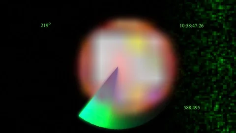 Digital Deflection of Deep Space Flying ... | Stock Video | Pond5