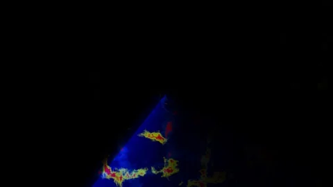 Digital Deflection of Deep Space Flying ... | Stock Video | Pond5