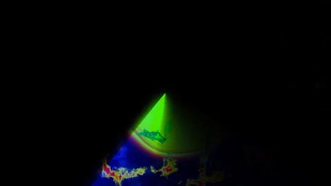 Digital Deflection of Deep Space Flying ... | Stock Video | Pond5