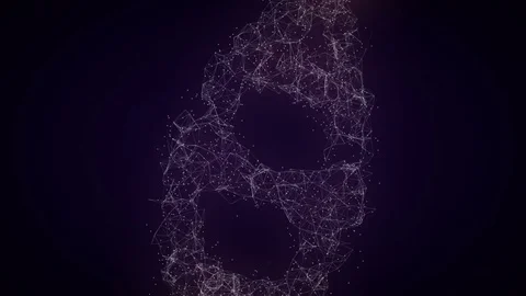 Digital DNA Structure Plexus. 3d render ... | Stock Video | Pond5