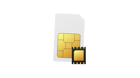 Digital e sim chip motherboard digital c... | Stock Video | Pond5