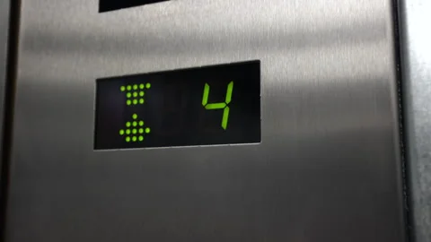 Digital Elevator Display Stock Footage ~ Royalty Free Stock Videos | Pond5