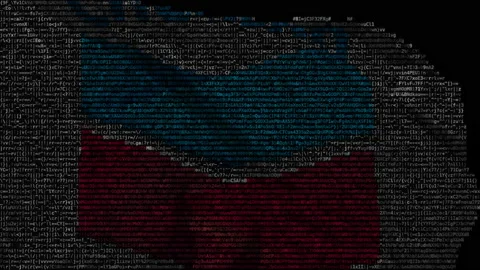 Digital flag with Chevron logo on the sc... | Stock Video | Pond5