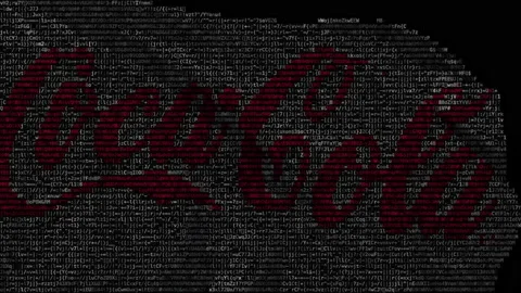 Digital flag with Coca-cola logo on the ... | Stock Video | Pond5
