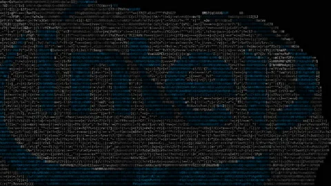 Digital flag with Intel logo on the scre... | Stock Video | Pond5