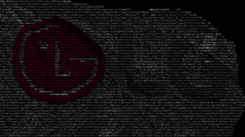 Digital flag with Lg logo on the screen.... | Stock Video | Pond5