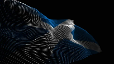 Digital Flag of Scotland overlay | Stock Video | Pond5