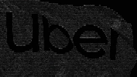 Digital flag with Uber logo on the scree... | Stock Video | Pond5