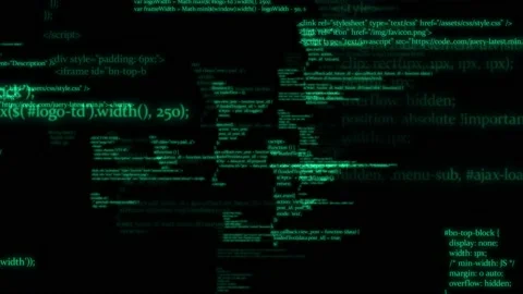 Digital fly computer code background. Co... | Stock Video | Pond5