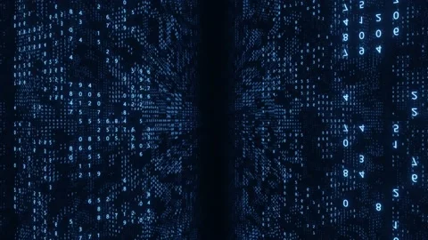 Digital flying background loop. A networ... | Stock Video | Pond5