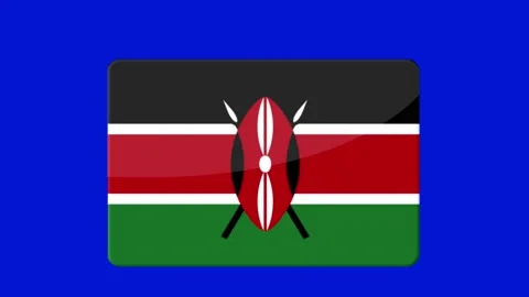 Digital footage of the flag of Kenya pop... | Stock Video | Pond5