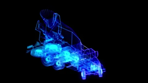 Digital footage particles formed form 3d... | Stock Video | Pond5