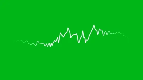 Digital frequency wave green screen moti... | Stock Video | Pond5