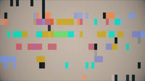 Digital Fun Animation Screen Pixel Runni... | Stock Video | Pond5