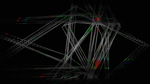 Digital Fun Noise Lines Animation Screen... | Stock Video | Pond5