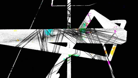 Digital Fun Noise Lines Animation Screen... | Stock Video | Pond5