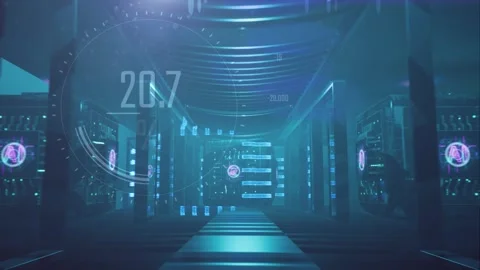 digital futuristic animation with superc... | Stock Video | Pond5