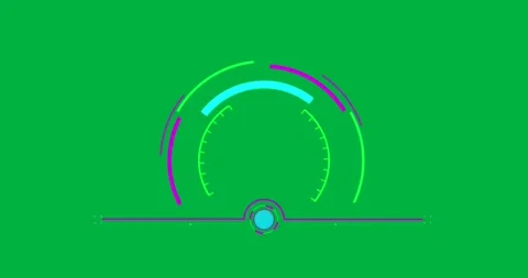 Digital gauge UI displaying metrics on t... | Stock Video | Pond5
