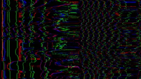 Digital glitch background animation show... | Stock Video | Pond5