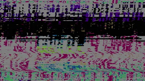 Digital Glitch As Overlay Effect. Tv No ... | Stock Video | Pond5