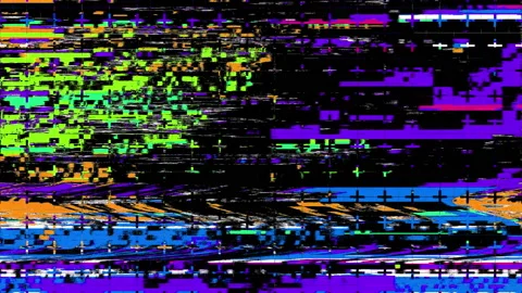 Digital Glitch As Overlay Effect. Tv No ... | Stock Video | Pond5