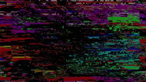 Digital Glitch As Overlay Effect. Tv No ... | Stock Video | Pond5