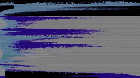 Digital glitch, VHS lines, TV static, co... | Stock Video | Pond5