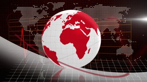 Digital globe rotating with world map in... | Stock Video | Pond5